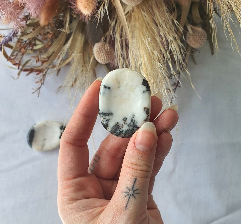 Zebra Jasper Thumb Stone | Happiness of Healing