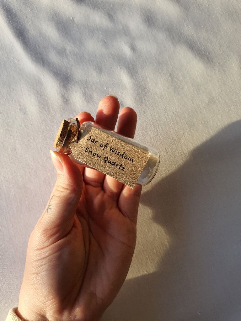 Jar of Wisdom Snow Quartz | Happiness of Healing